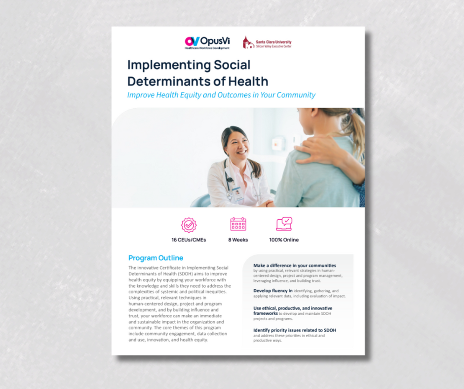 Certificate in Implementing Social Determinants of Health Certificate in Implementing Social Determinants of Health